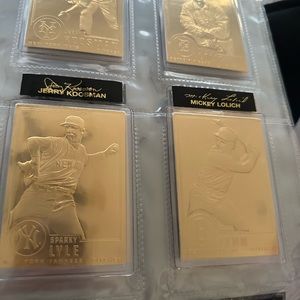 Other | 22k Gold Baseball Cards Danbury Mint 5 Cards | Poshmark